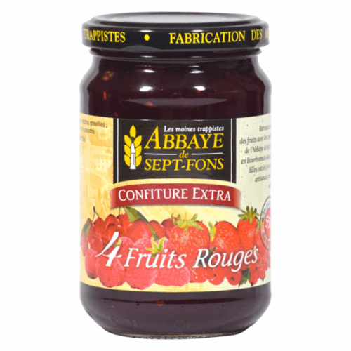 Confiture aux 4 fruits rouges - Abbaye de Sept-Fons - Divine Box